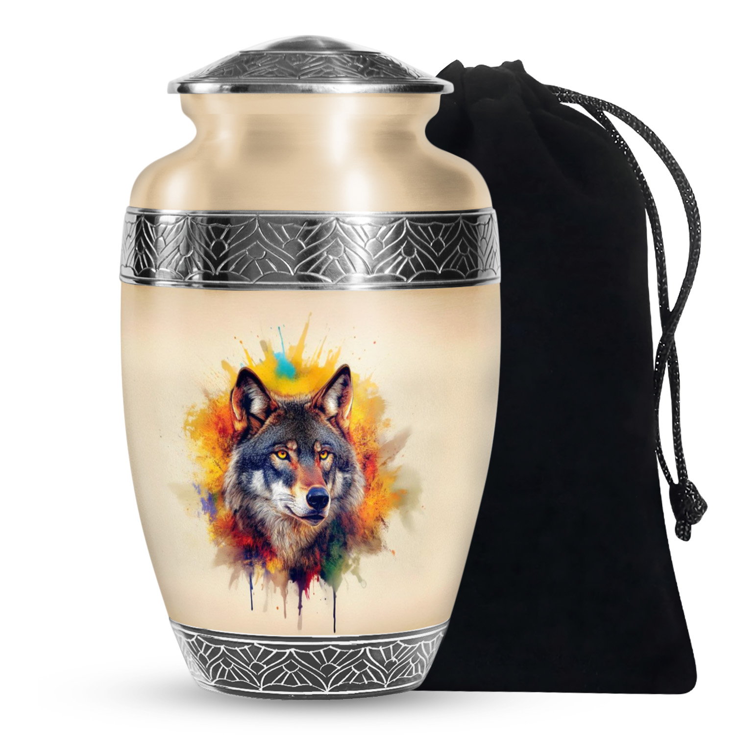 Wild Wolf Urn For Human Ashes Adult Female & Male (10 Inch) | eBay